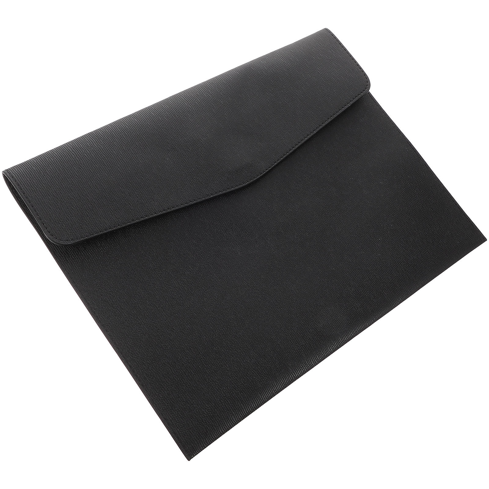 LABELEPH 1Pcs Black Leather A4 File Folder for Document Storage ...