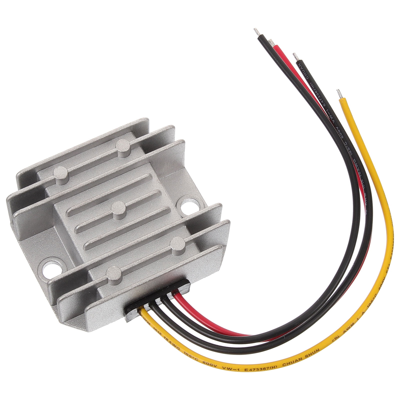 LABELEPH 1Pcs Grey Die Cast Aluminum DC12V to 24V Boost Converter for ...