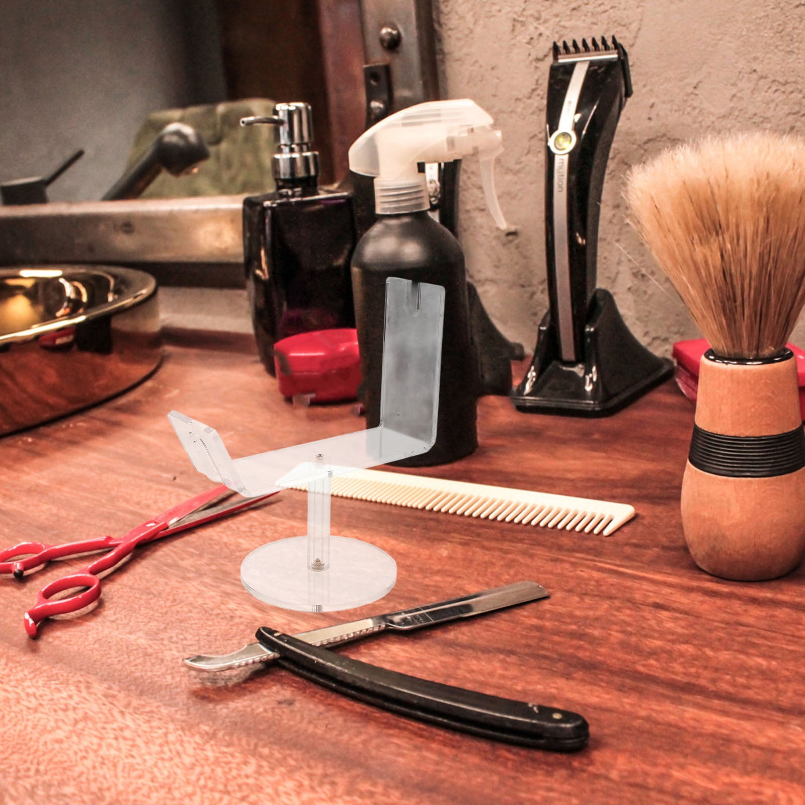 LABELEPH 1Pcs Modern Storage Scissor Rack Anti Skid Barber Scissor Base for Grooming Shear ...