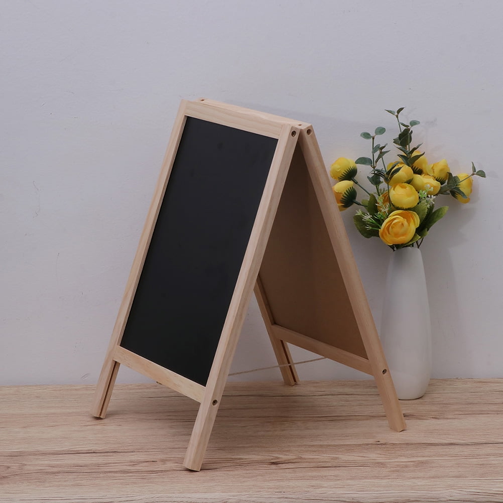 LABELEPH 1Set Blackboard Message Chalkboard Writing Surface Easel Stand ...