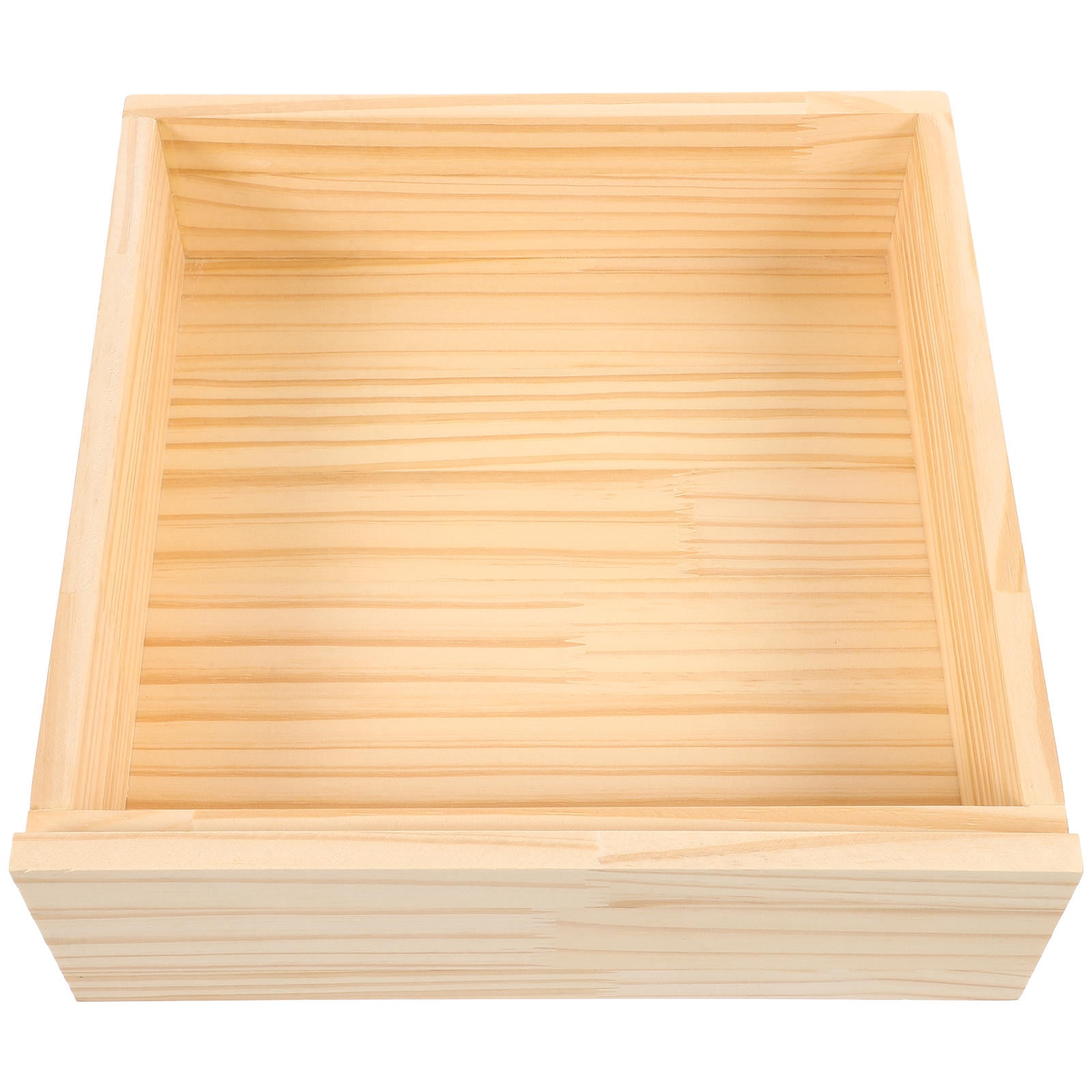 LABELEPH Small Wooden Storage Box with Drawers in Beige - Desk ...