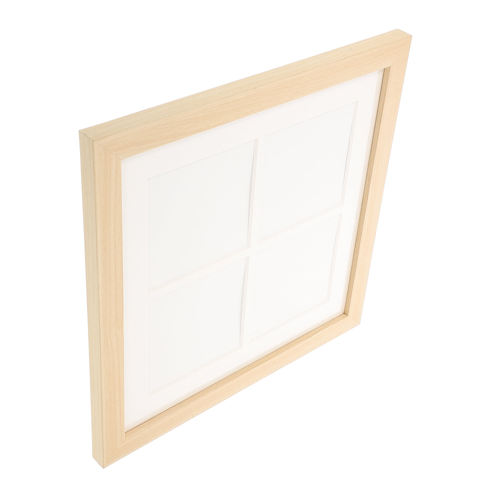 LABELEPH 1Set Wall Mounting Frames Beige Wood Square with Elegant ...