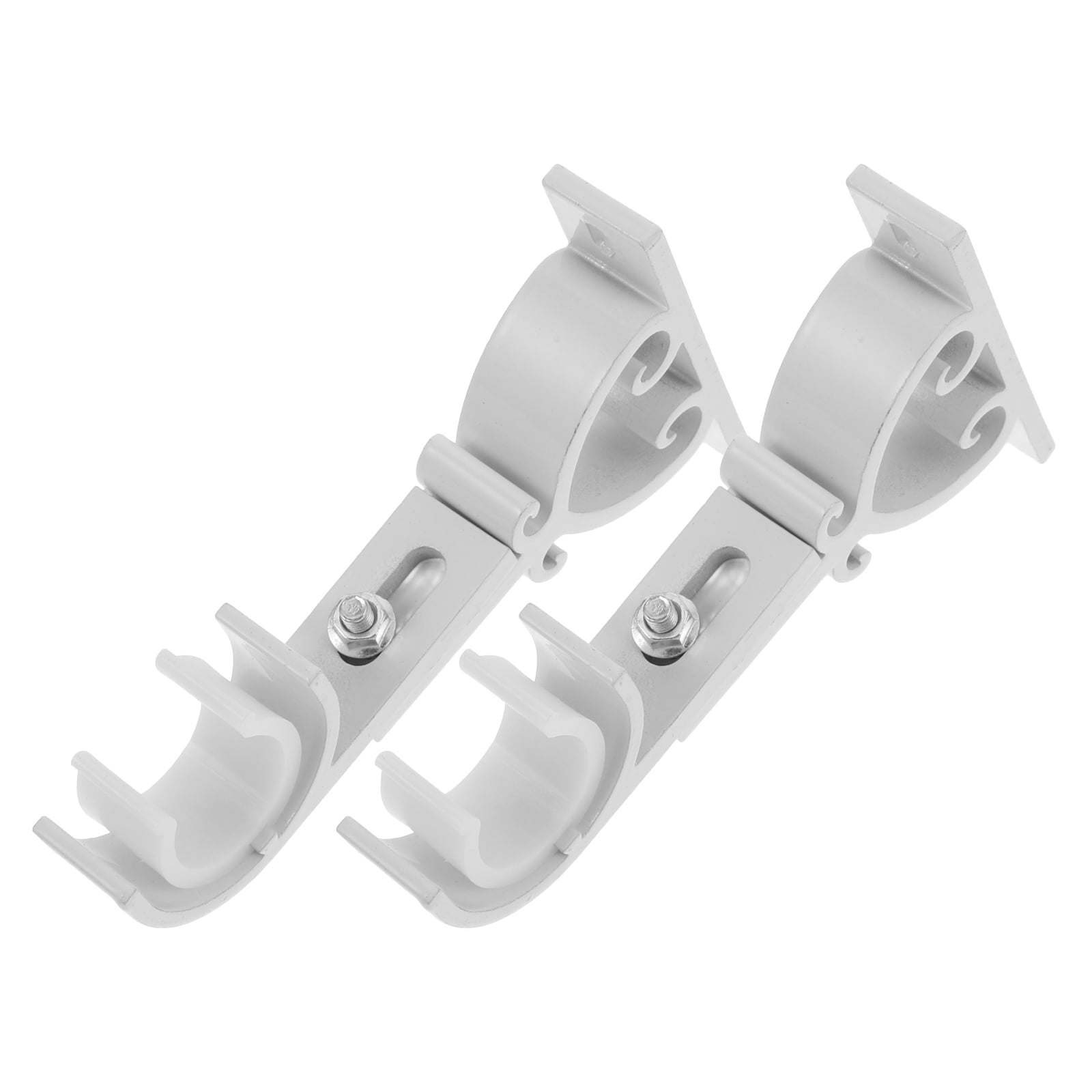 Tineasur No Drill Curtain Rod Brackets, Easy Install, Space-Saving ...
