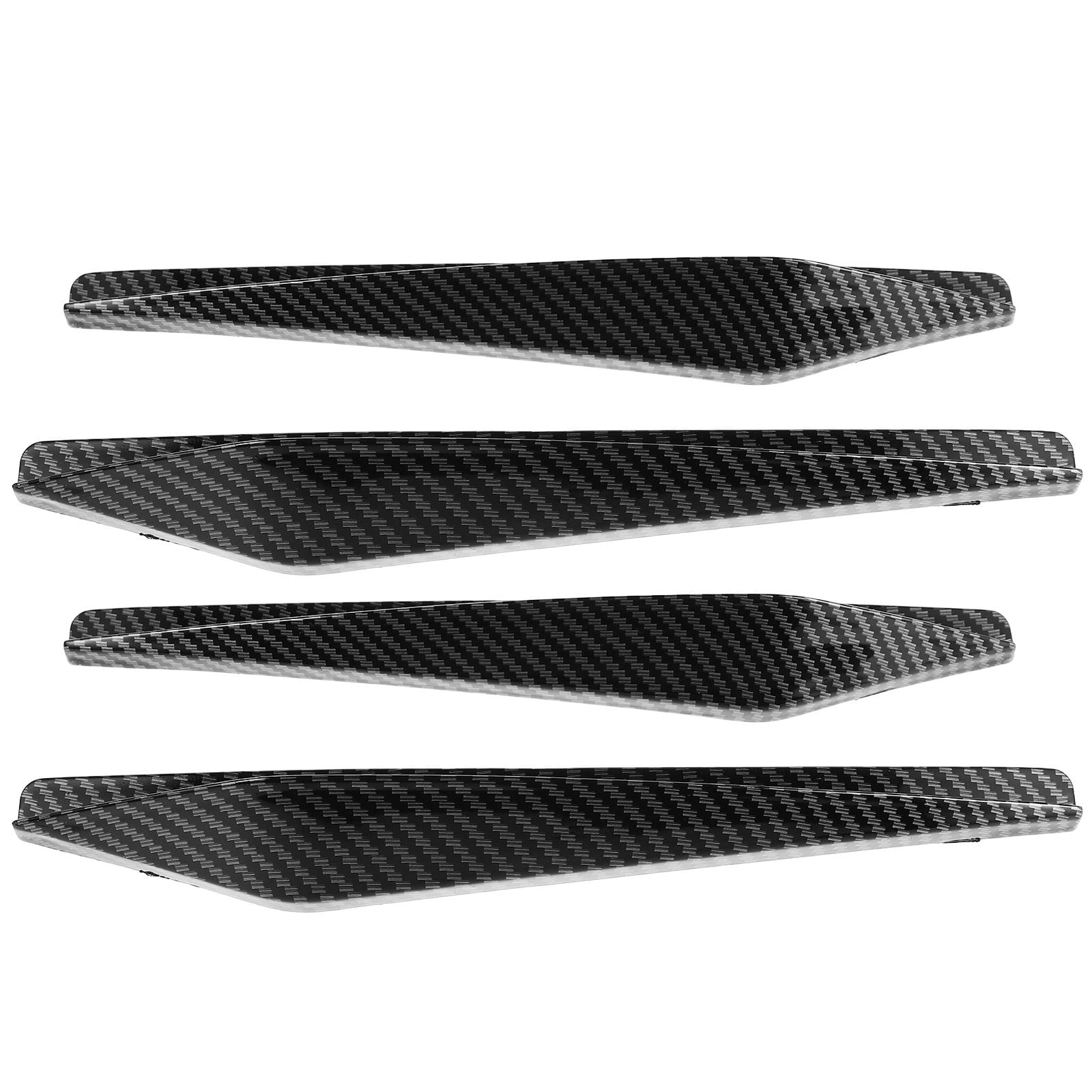LABELEPH 4Pcs Black Carbon Fiber Car Wheel Eyebrow Strip Scratch ...