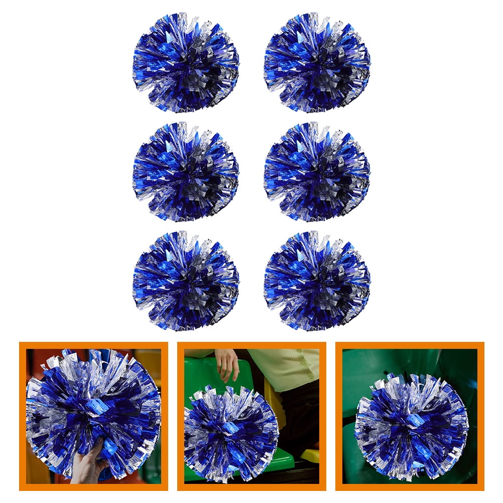 LABELEPH 6Pcs Cheerleading Poms Round Plastic Cheer Poms for Sports ...