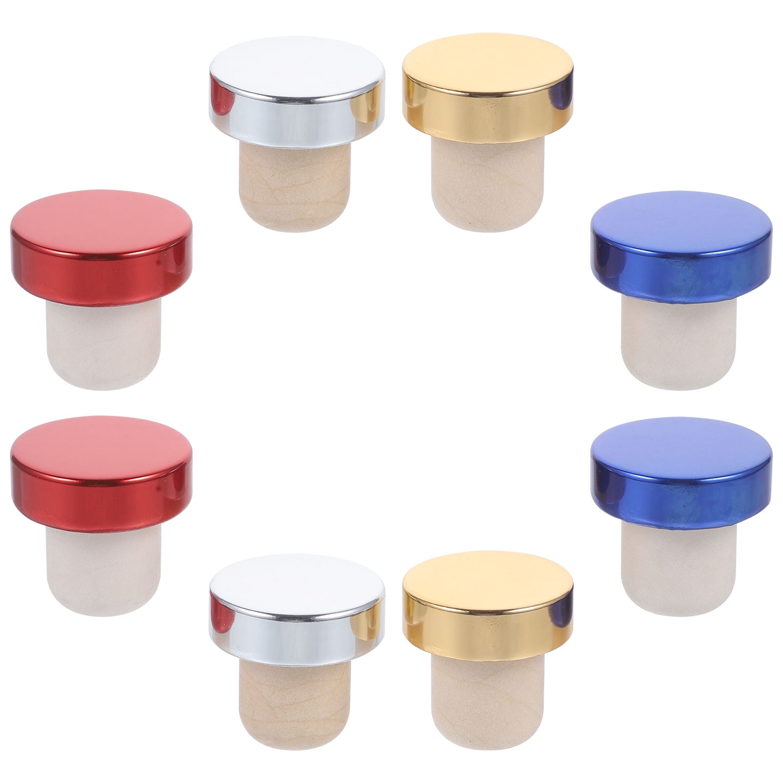 LABELEPH 8Pcs Beverage Bottle Caps Sealing Plug in Aluminum for ...