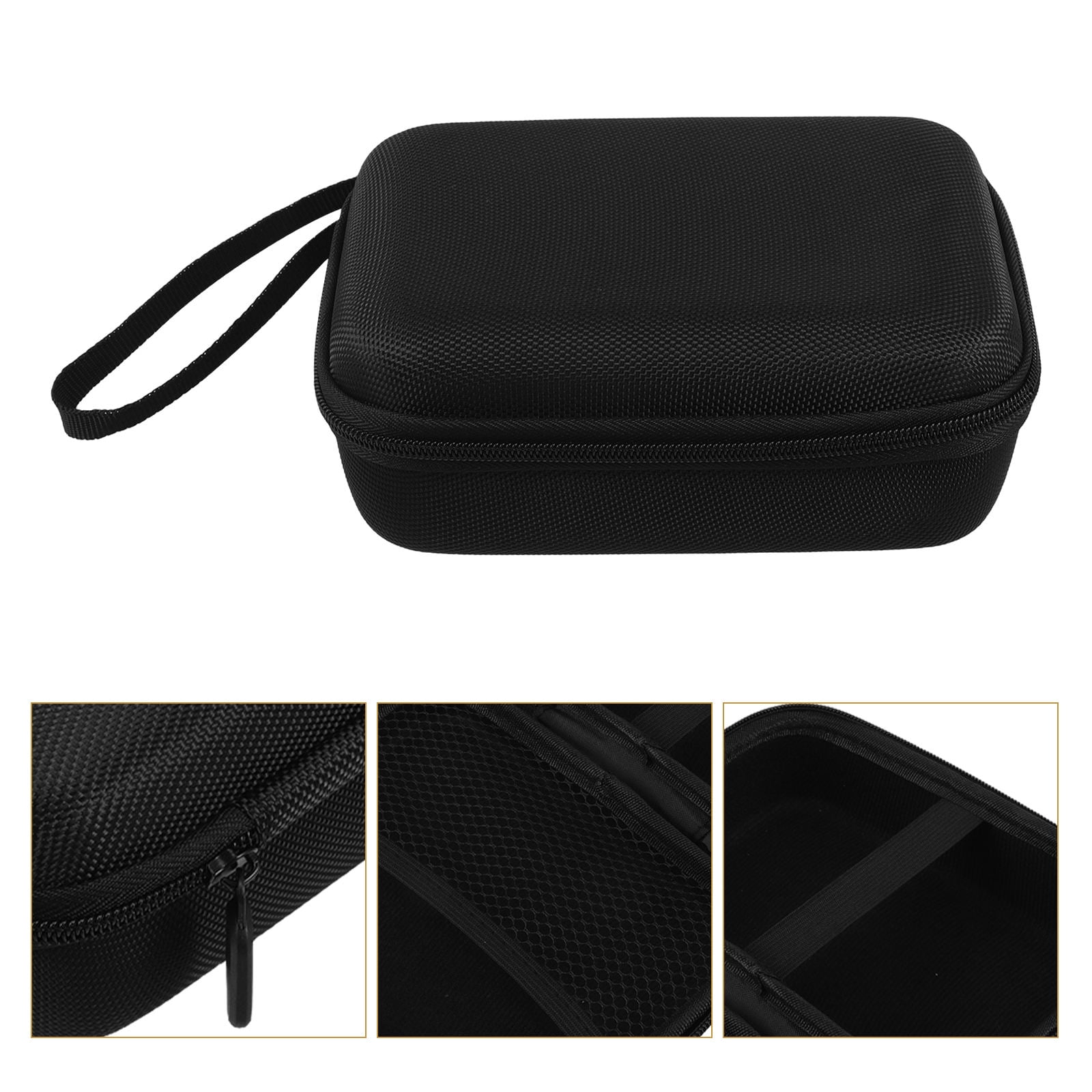 LABELEPH Black Microphone Storage Case 1Pack Rectangular Shape With ...