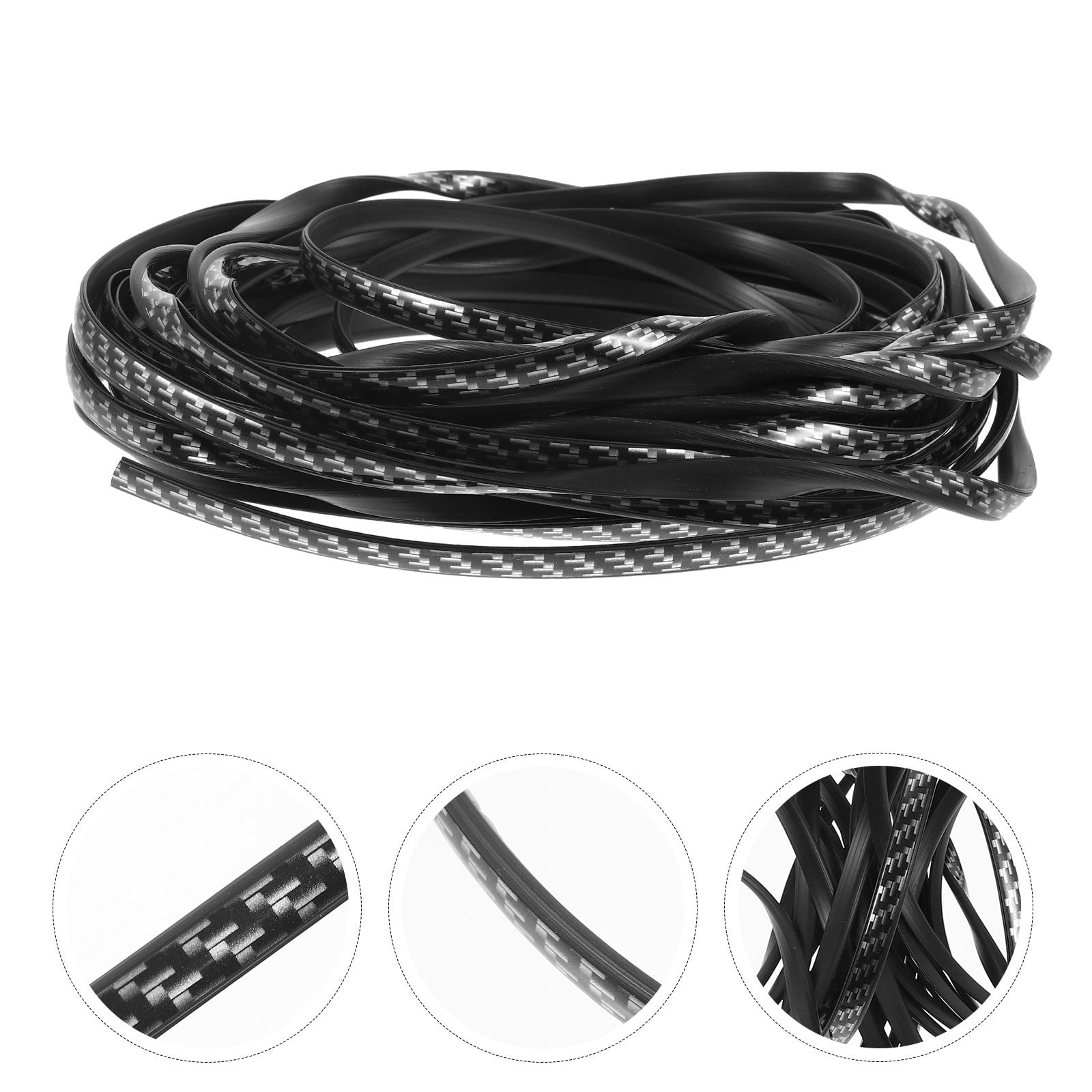LABELEPH Car Door Sill Protector Strip Black Plastic for Car Owners 10m ...