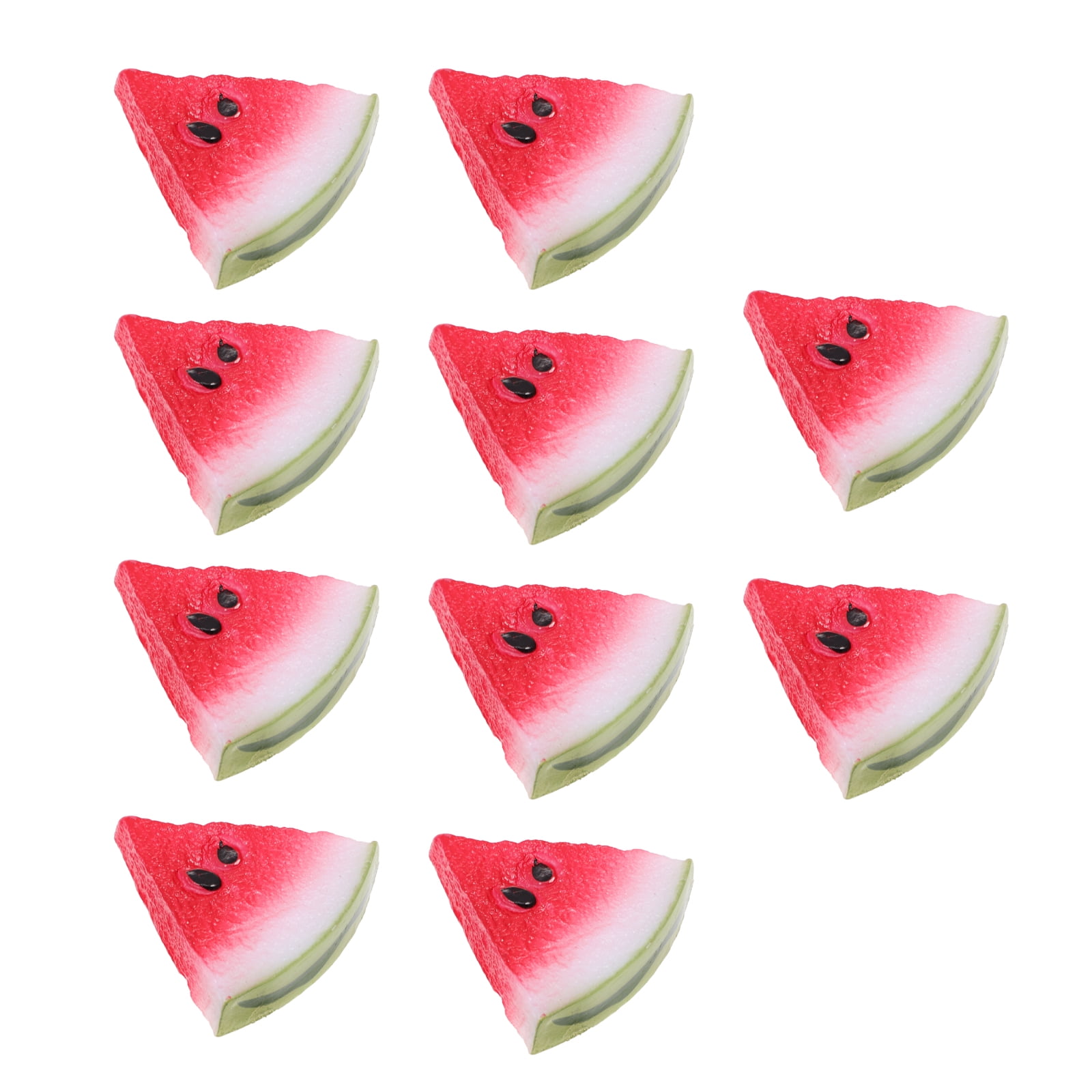LABELEPH Fake Watermelon Slices Red Pvc 10Pcs - Walmart.com