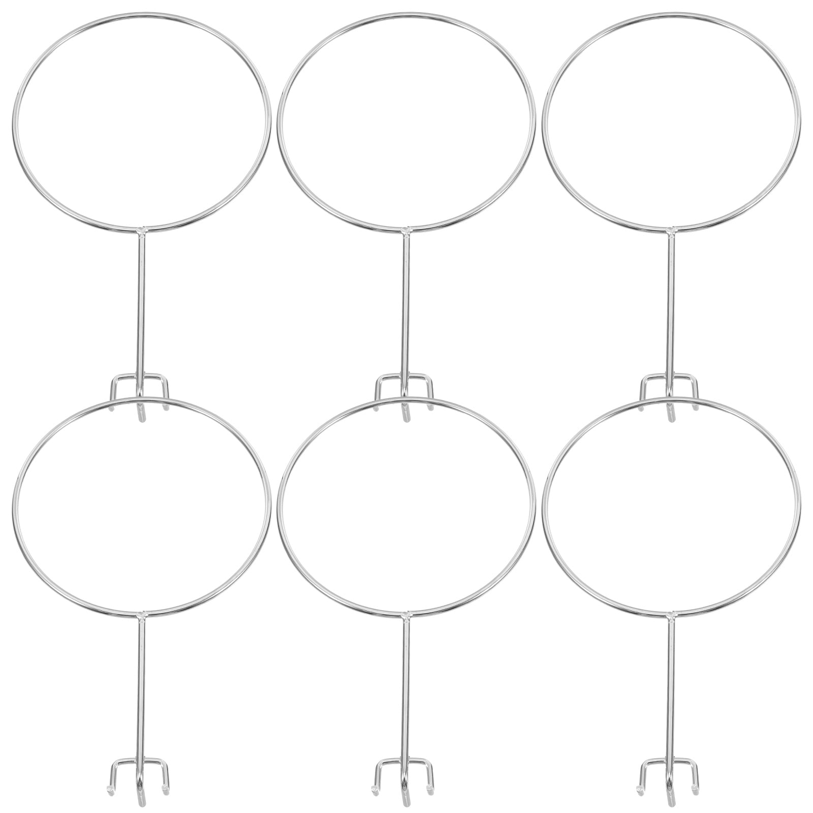 LABELEPH Hat Display Rack 6Pcs Metal Hat Rack Silver For Exhibition Use ...