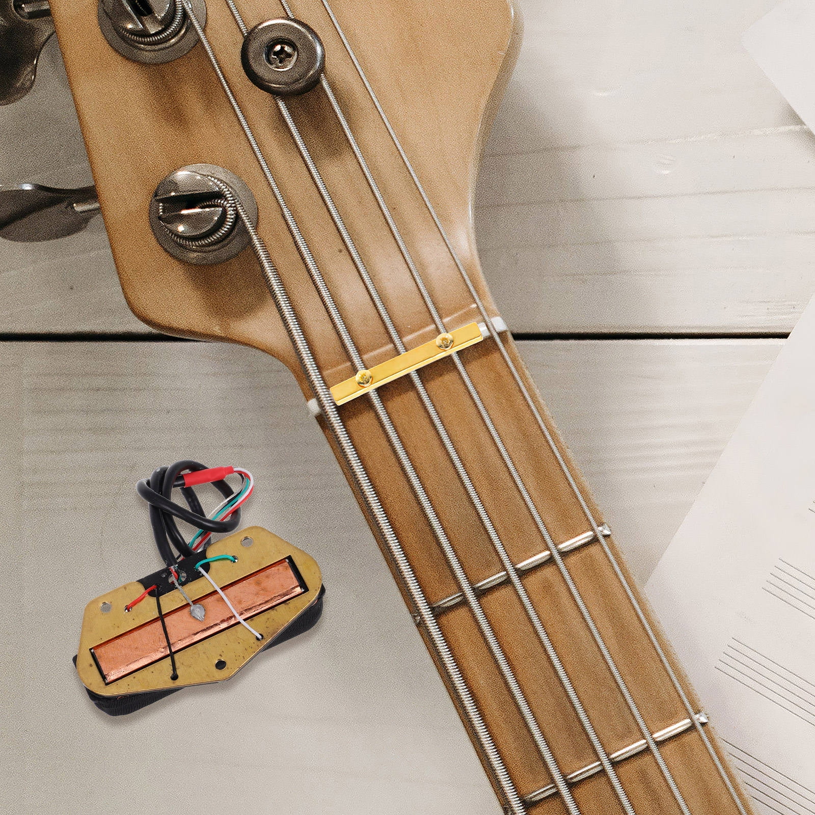 LABELEPH Humbucker Pickups 1Set Black Metal for Electric Guitar ...