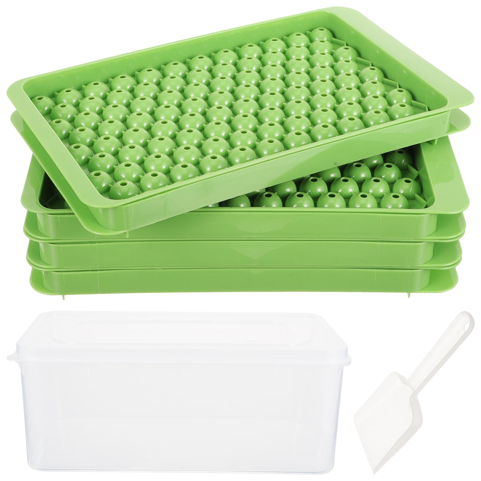 LABELEPH Ice Cube Trays for Freezer 30 00X20 00X10 00cm Green Ice ...