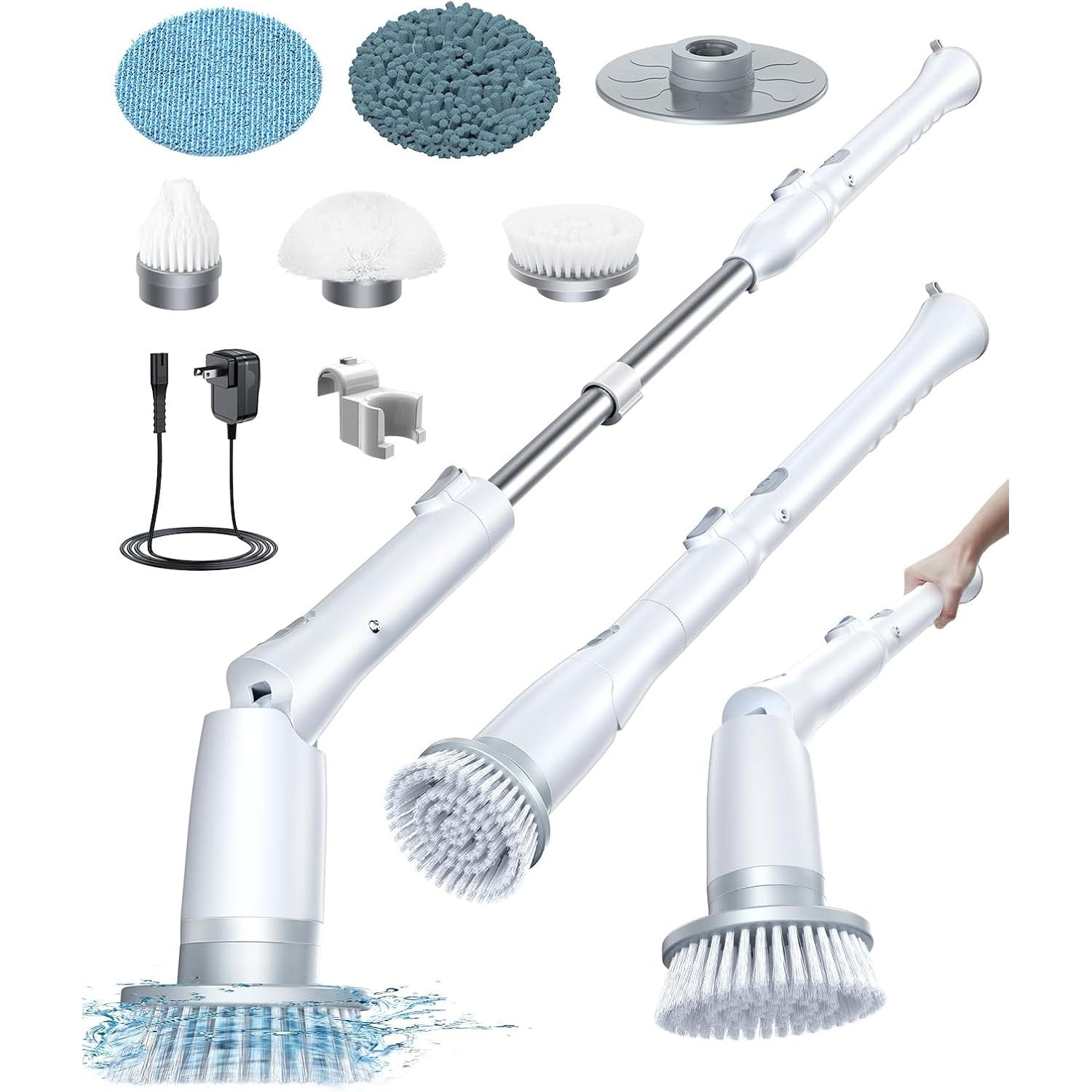 LABIGO Electric Spin Scrubber LA3 Pro, Cordless Bathroom Scrubber with ...