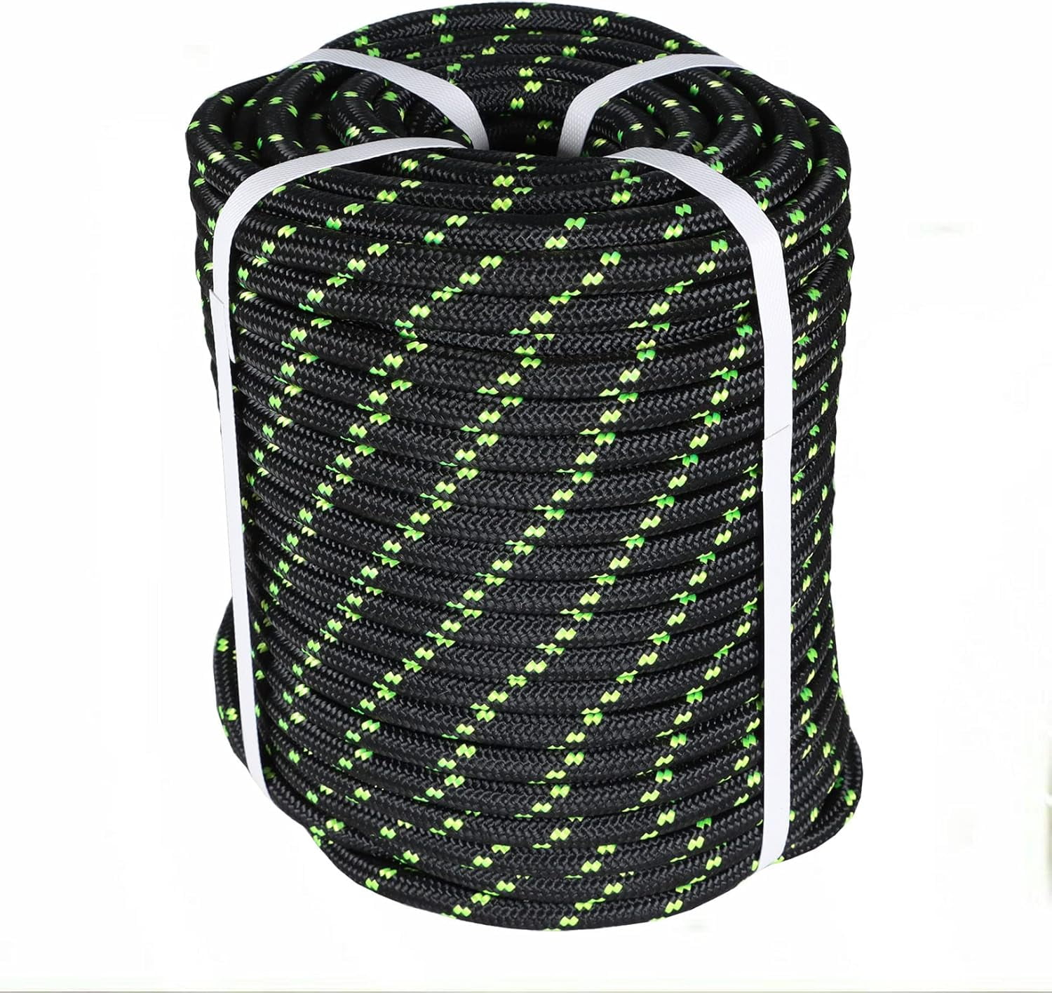 LABLT 1/2 inch Double Braided Polyester Rope, 200ft Arborist Bull Rope ...