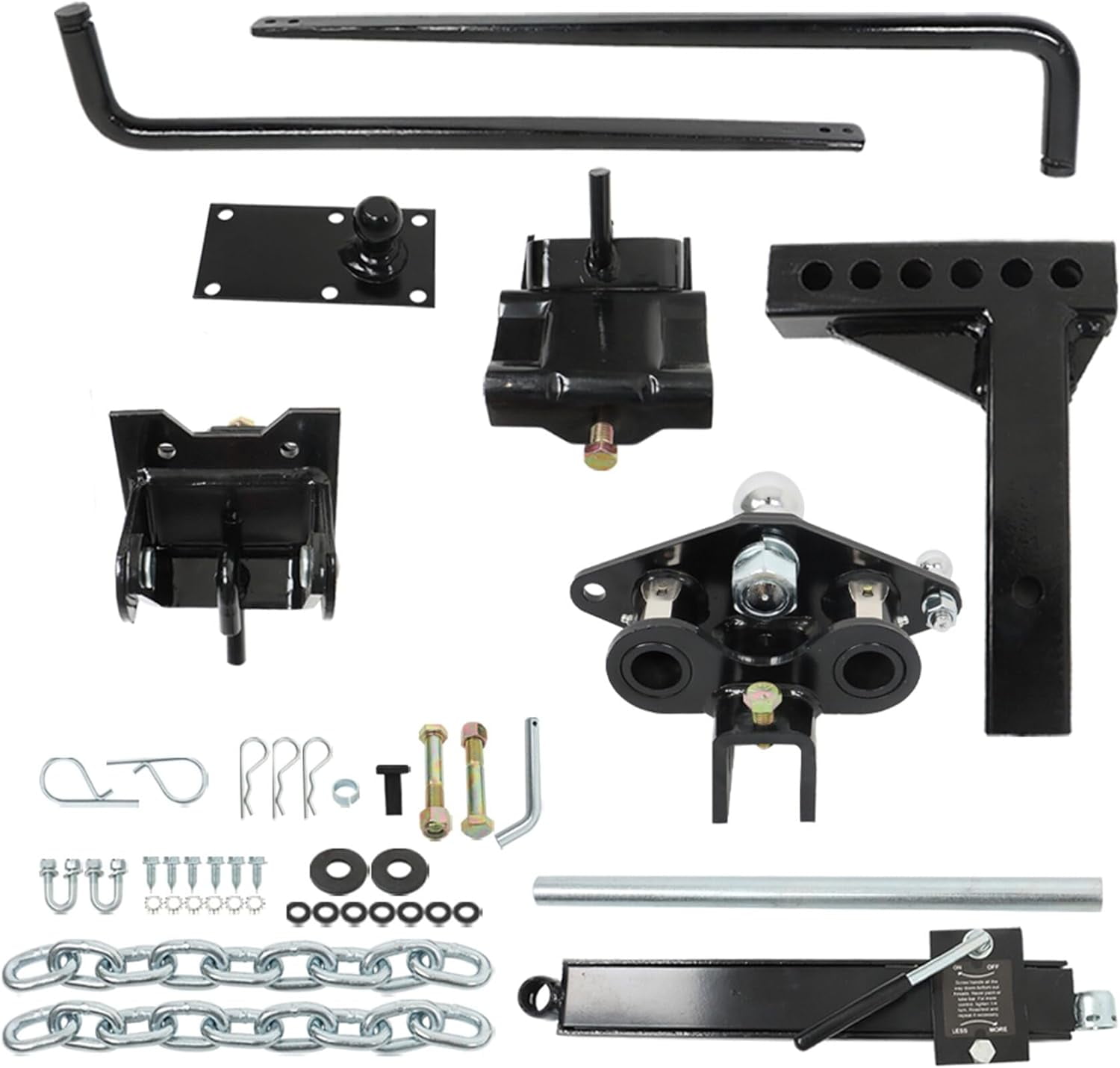 LABLT 1000 lbs Trailer Weight Distribution Hitch Kit with Sway Control ...