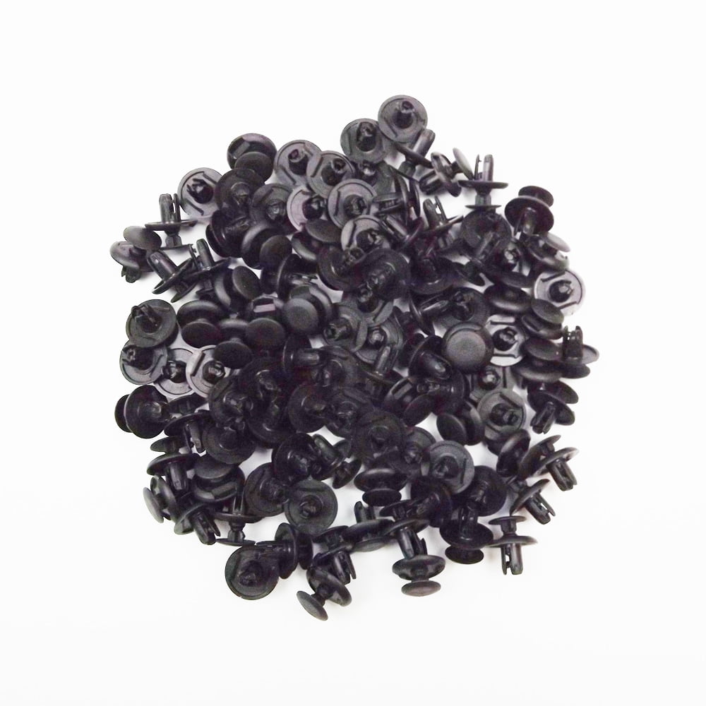 LABLT 100Pcs 8mm Hole Nylon Rivet Fastener Bumper Push Type Clips for ...