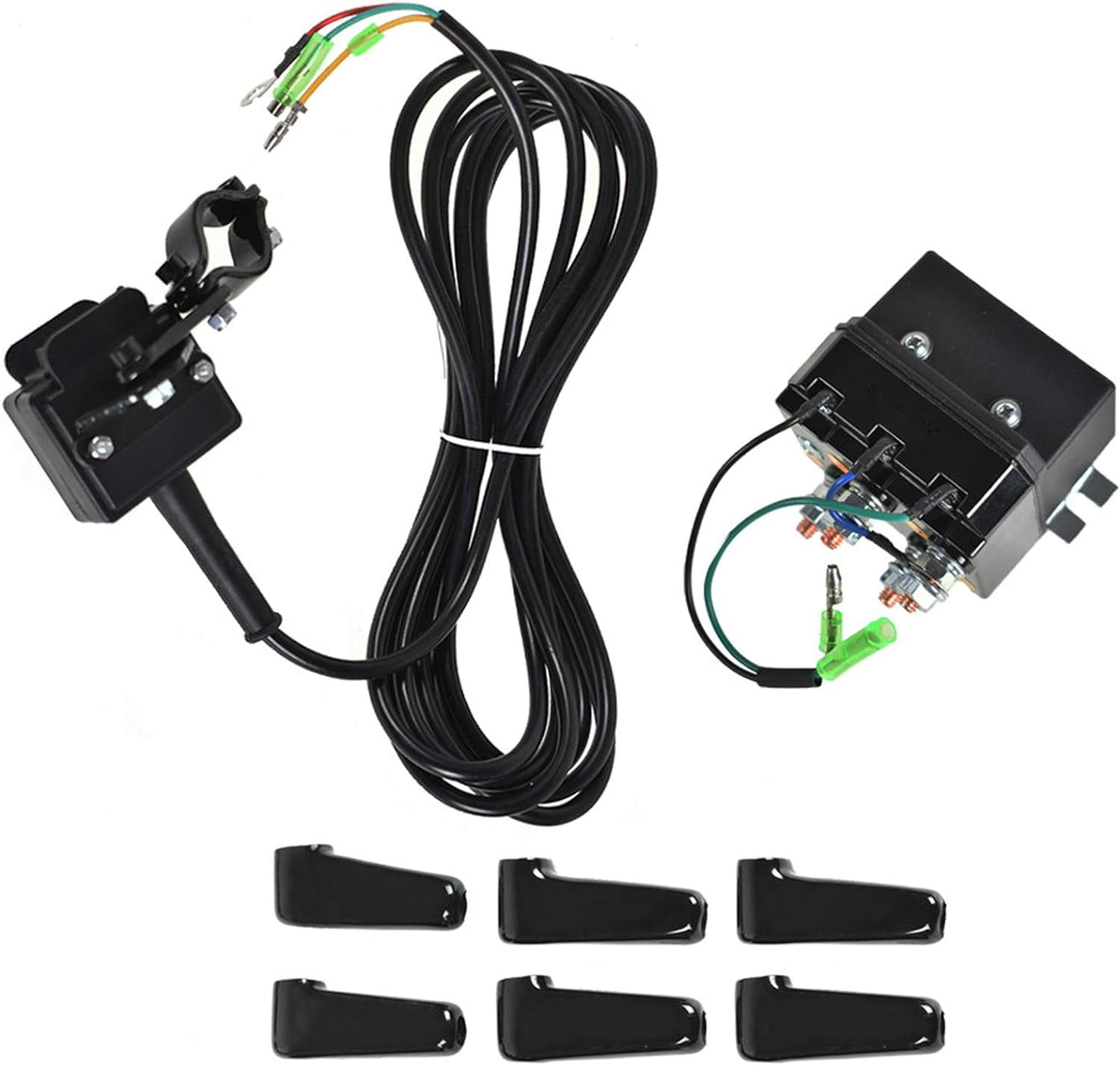 LABLT 12V Solenoid Relay Contactor & Winch Rocker Thumb Switch W ...