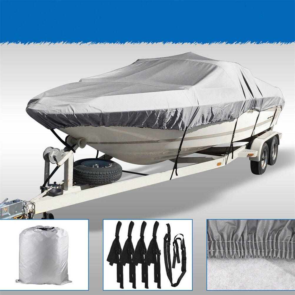 LABLT 14-16ft Gray Beam Width Heavy Duty PEVA Cotton Waterproof Boat ...