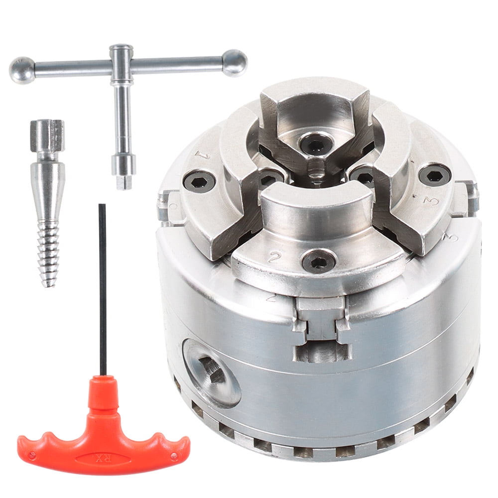 LABLT 2.75 In 4 Jaw Lathe Chuck Self-Centering Keyed with 1-Inch x 8TPI ...