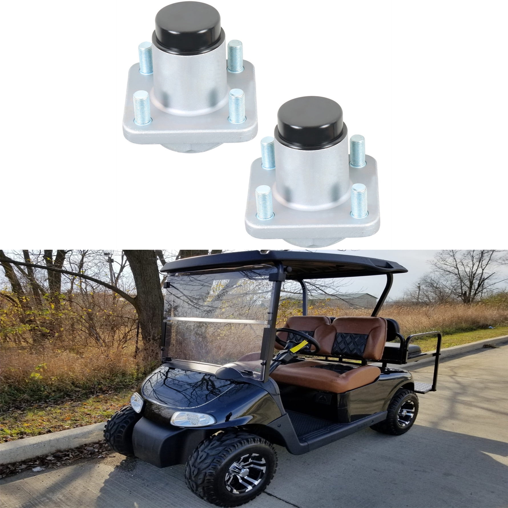 LABLT 2-Pack Golf Cart Front Wheel Hub Assembly for EZGO RXV Gas ...