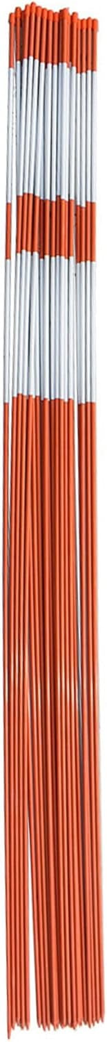 LABLT 25 Packs Driveway Reflectors Safety Marker Fiberglass Snow Stakes ...