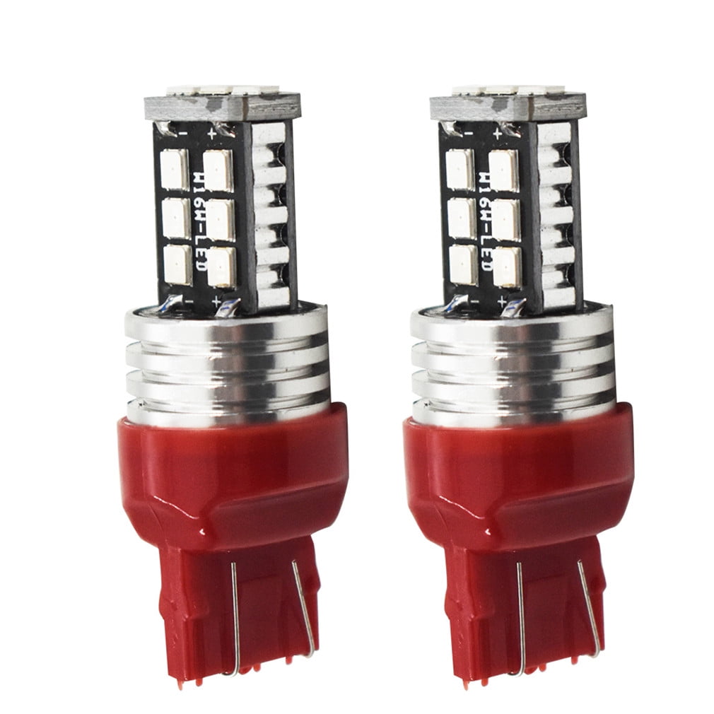 LABLT 2x Red 7443 7440 Strobe LED Flashing Blinking Brake Light Tail ...
