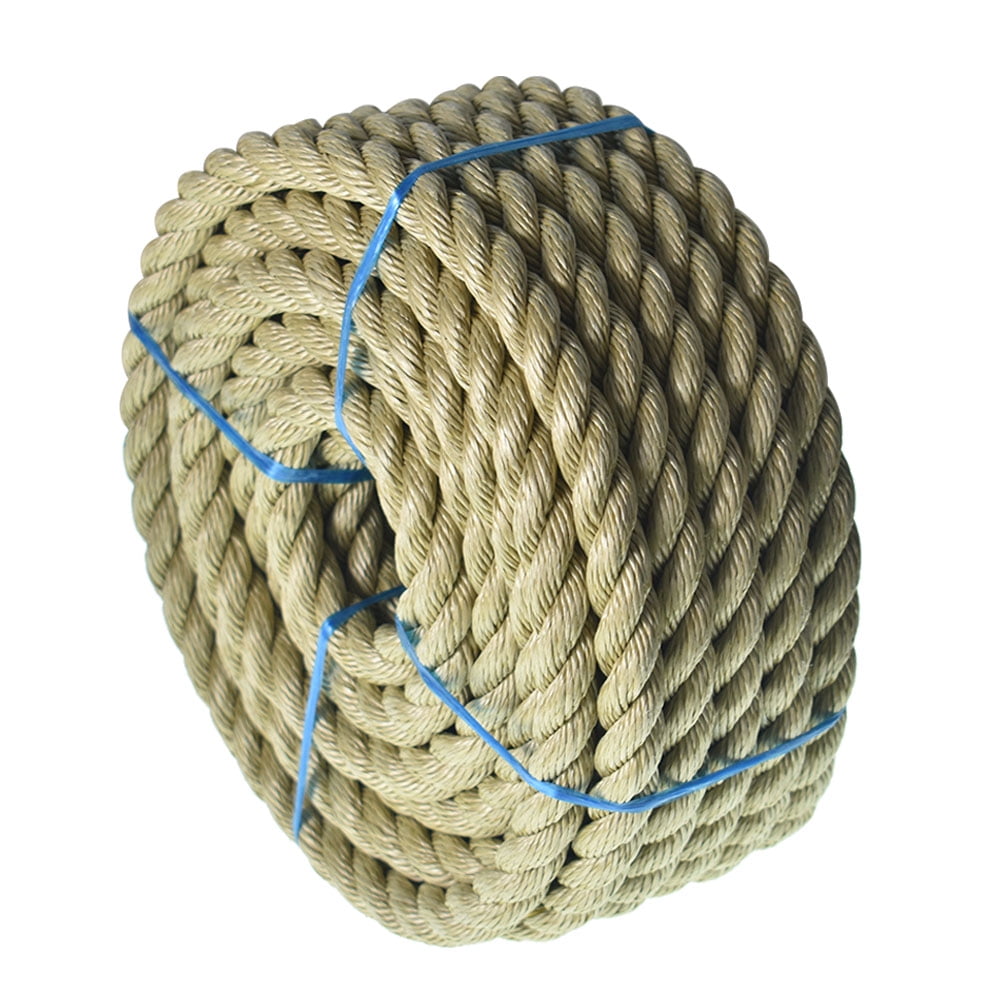 LABLT 3/4" x 50' Twisted 3 Strand Polypropylene Synthetic Rope ...