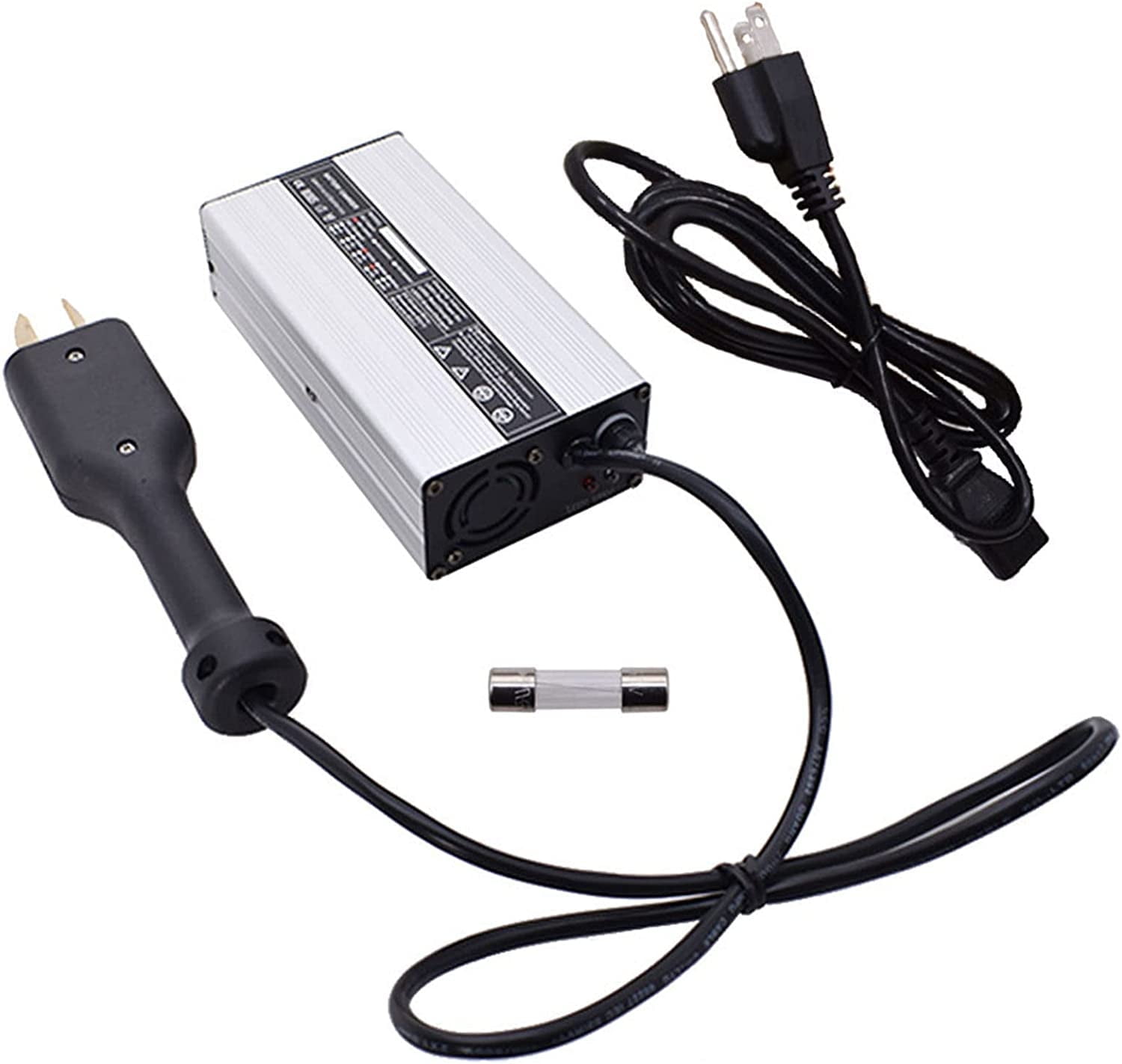 LABLT 36 Volt Golf Cart Battery Charger 5A Crows Foot Plug Replacement ...