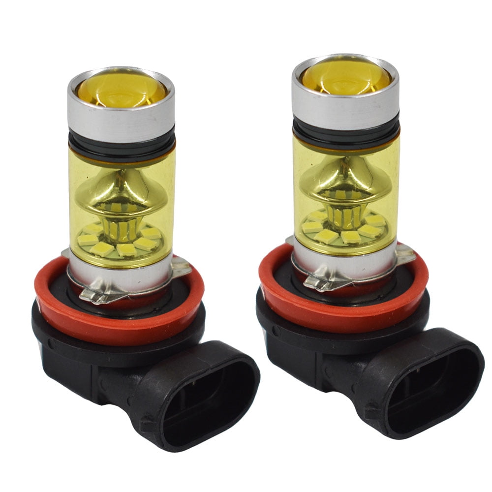 LABLT 4300K Yellow H11 H8 Fog Light 2323 LED 100W Driving Projector DRL Bulbs - Walmart.com