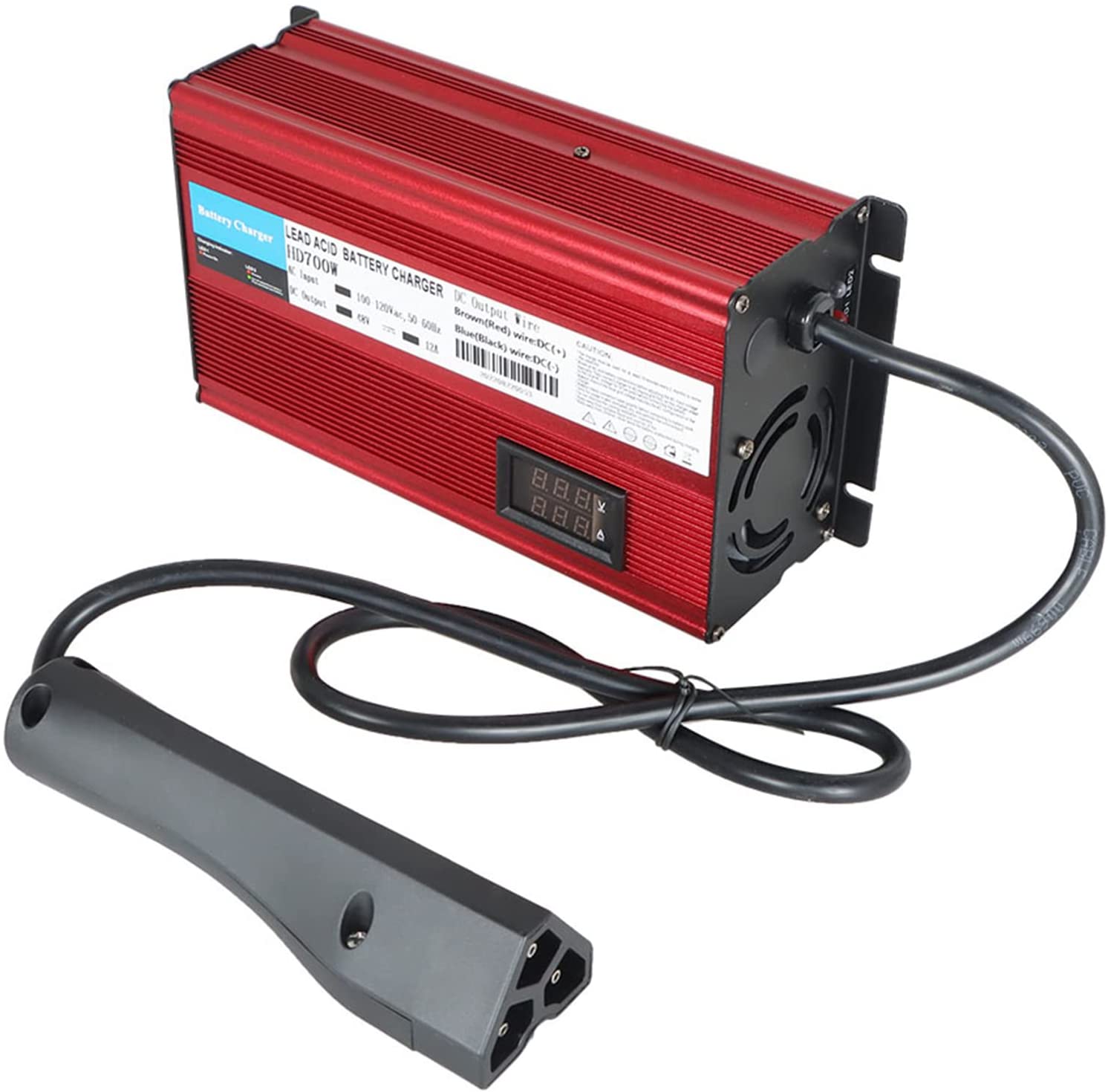 LABLT 48V 12A EZGO RXV & TXT48 Golf Cart Charger with Triangle 3 Pin ...