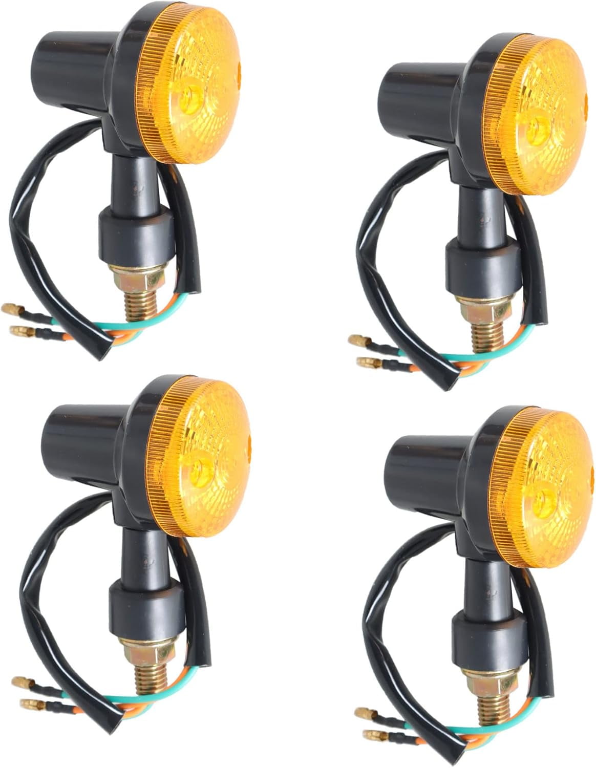 LABLT 4pcs Motorcycle Turn Signals Turn Signal Lights Front Rear Blinkers Replacement for ...