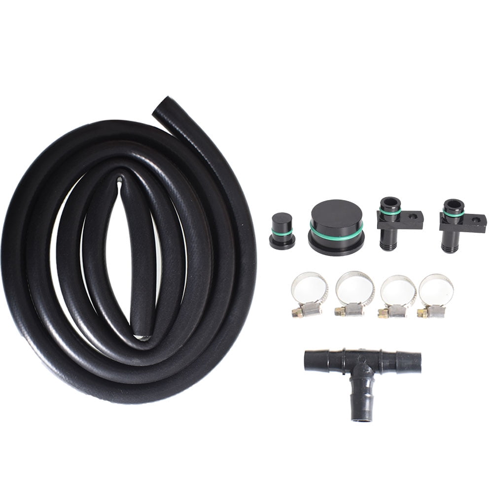 LABLT 6.6L Duramax LLY LBZ LMM PCV Reroute Kit W/ Resonator Plug for 04 ...