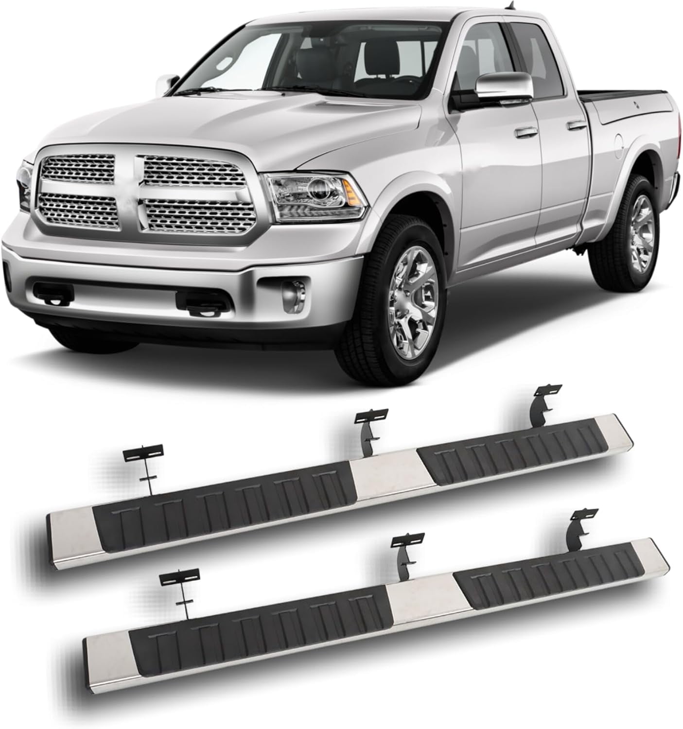 LABLT 6 Inchs Running Boards Side Steps Nerf Bars Replacement for 2009 ...