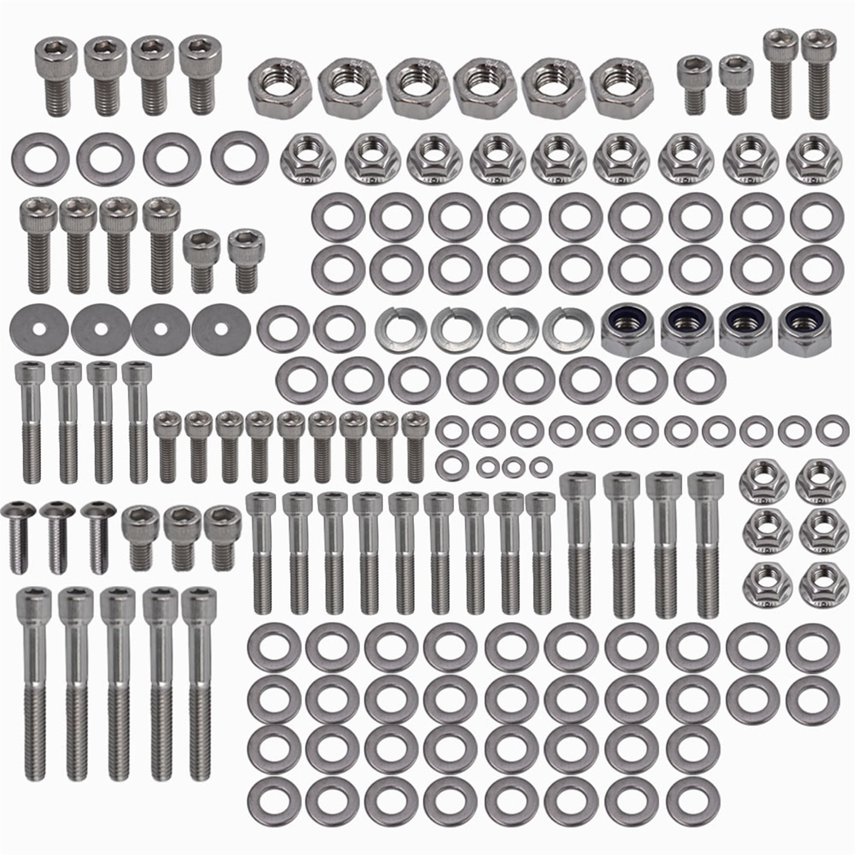 LABLT 667 Pcs Polished Stainless Steel ATV Bolt Screw Kit Set for ...