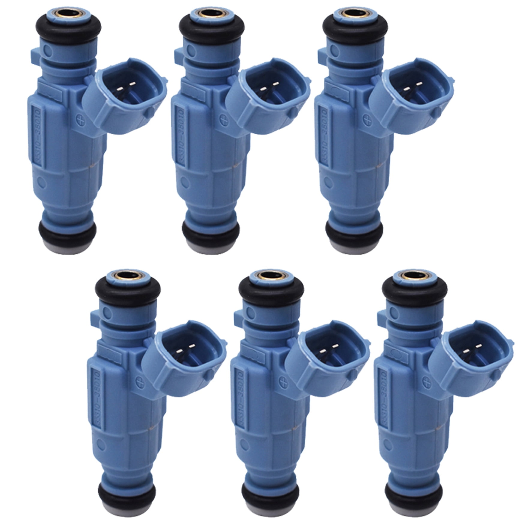 LABLT 6Pcs Fuel Injectors, 4 Holes Fuel Injectors Kits 35310-38010 for ...