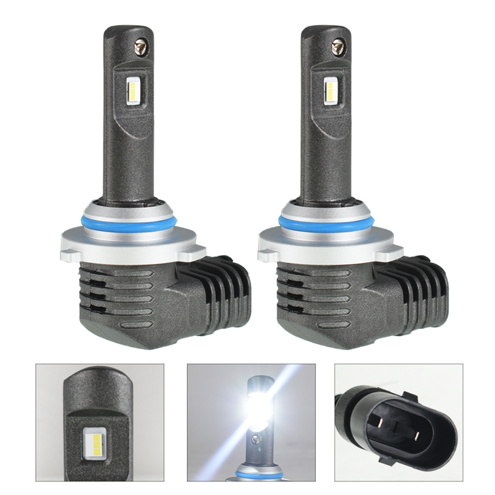LABLT 9006/HB4 LED Headlight Bulbs 6000K Bright LED Headlights ...