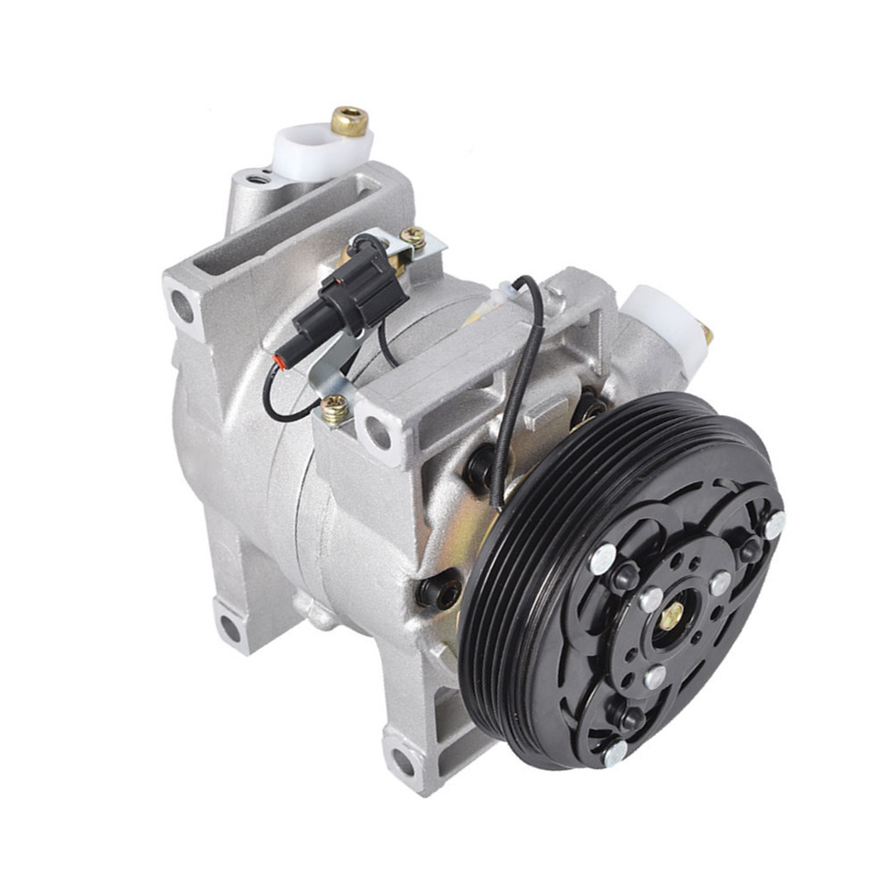 LABLT AC Compressor & A/C Clutch, A/C Ports 4 Grooves Replacement for ...