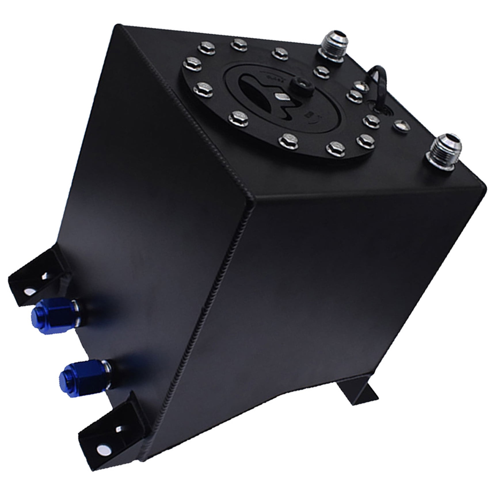 LABLT Aluminum Fuel Tank Black 2.5 Gal Drifting Fuel Cell Gas Tank+Level Sender Coated Aluminum ...