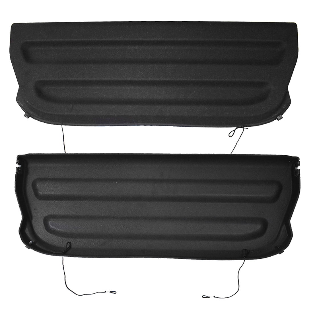 LABLT Black Car Cargo Cover Rear Luggage Tonneau Non Retractable Shade ...