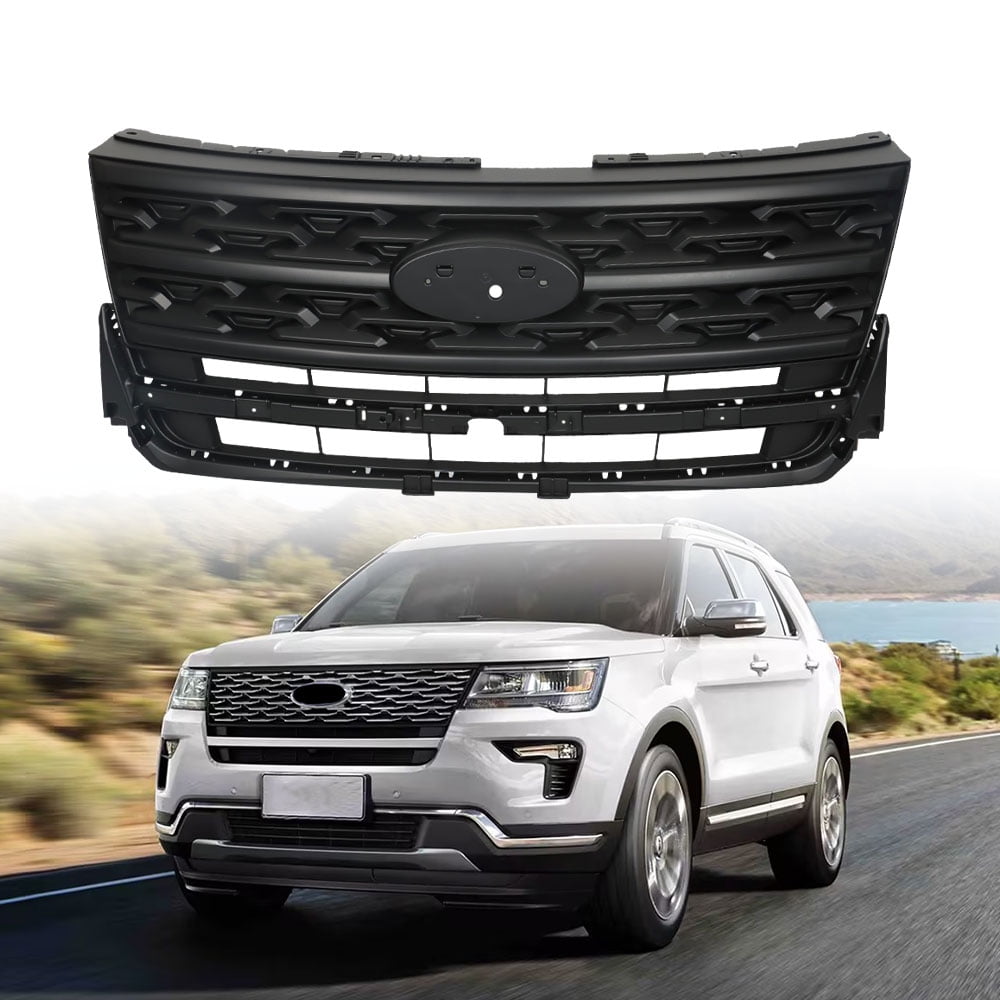 LABLT Black Front Hood Bumper Upper Grill Fit For 2018-2019 Ford ...
