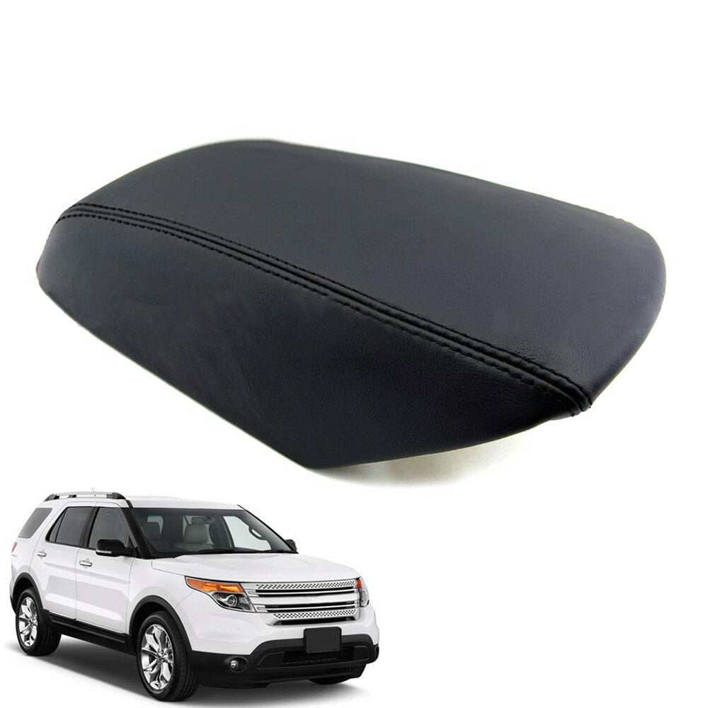 LABLT Black Leather Center Console Lid Armrest Cover Skin for Car 11-18 ...
