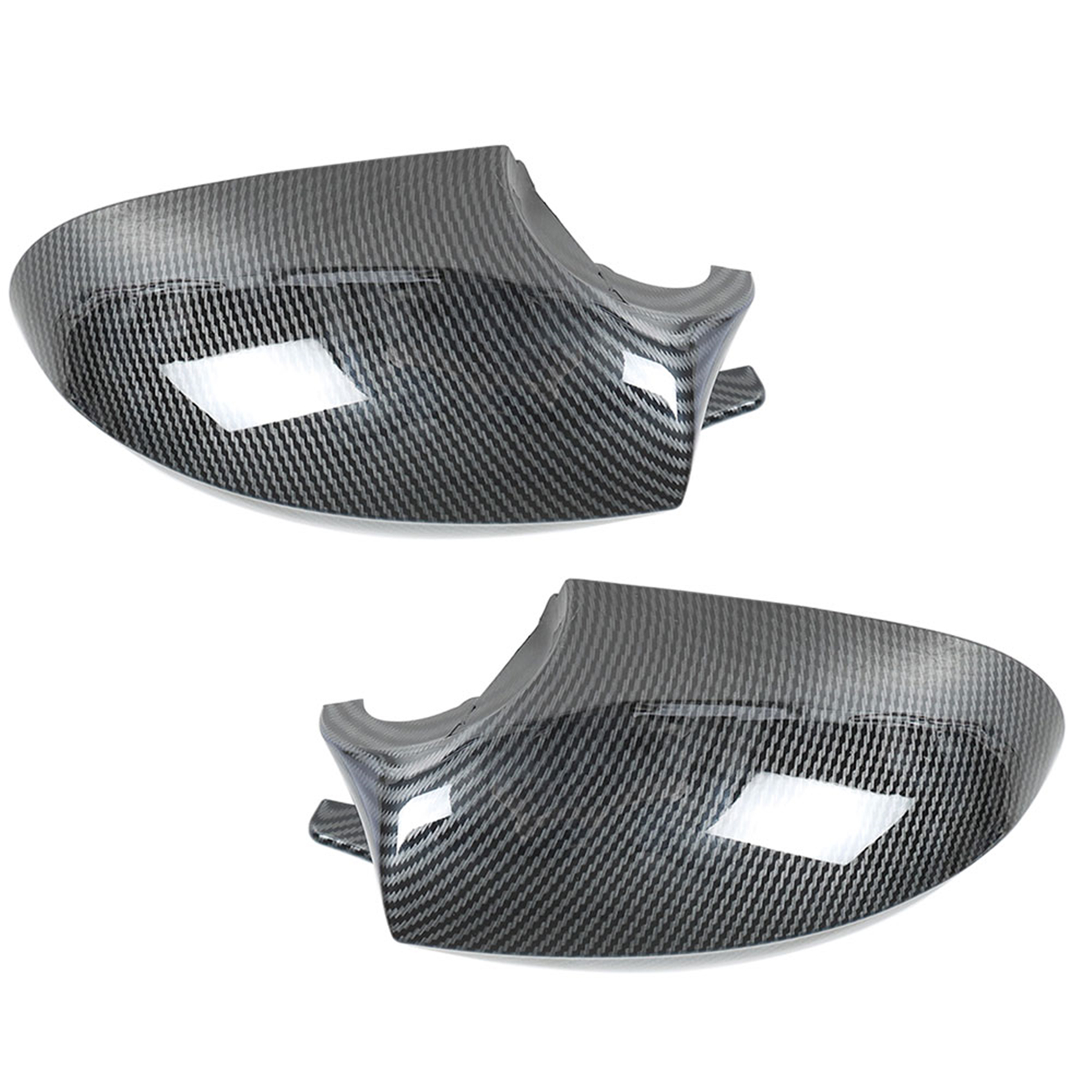 LABLT Carbon Fiber Look Mirror Cap Cover Left & Right Side Replacement ...