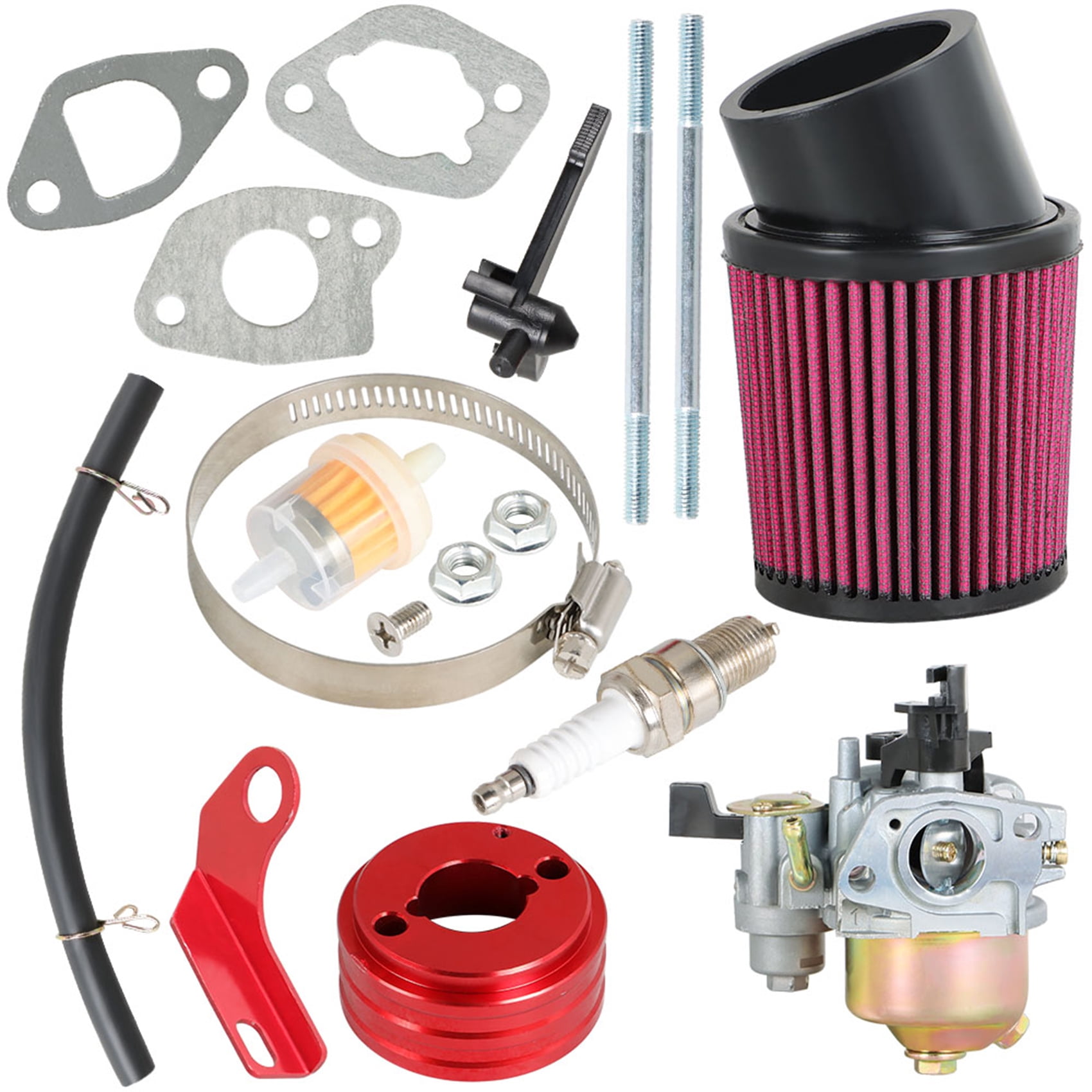 LABLT Carburetor Air Filter Adapter Intake Spark Plug Kit For Predator ...