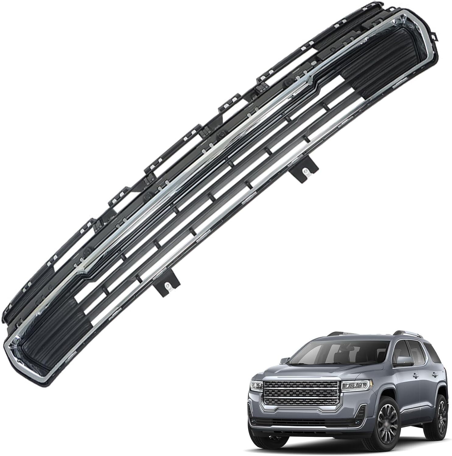 LABLT Chrome Lower Front Bumper Grille Replacement for 2020 2021 2022 ...