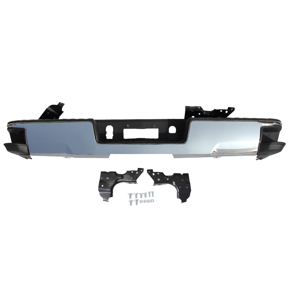 LABLT Chrome-Rear Bumper Assembly for Car 14-18 Chevy Silverado GMC ...