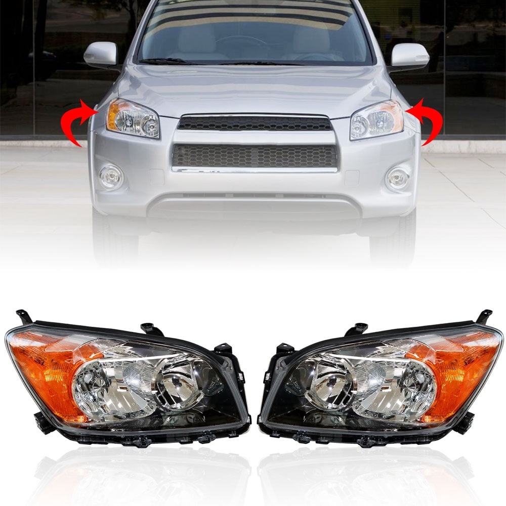 LABLT Clear Lens Headlight Driver and Passenger Side Headlamp Assembly ...