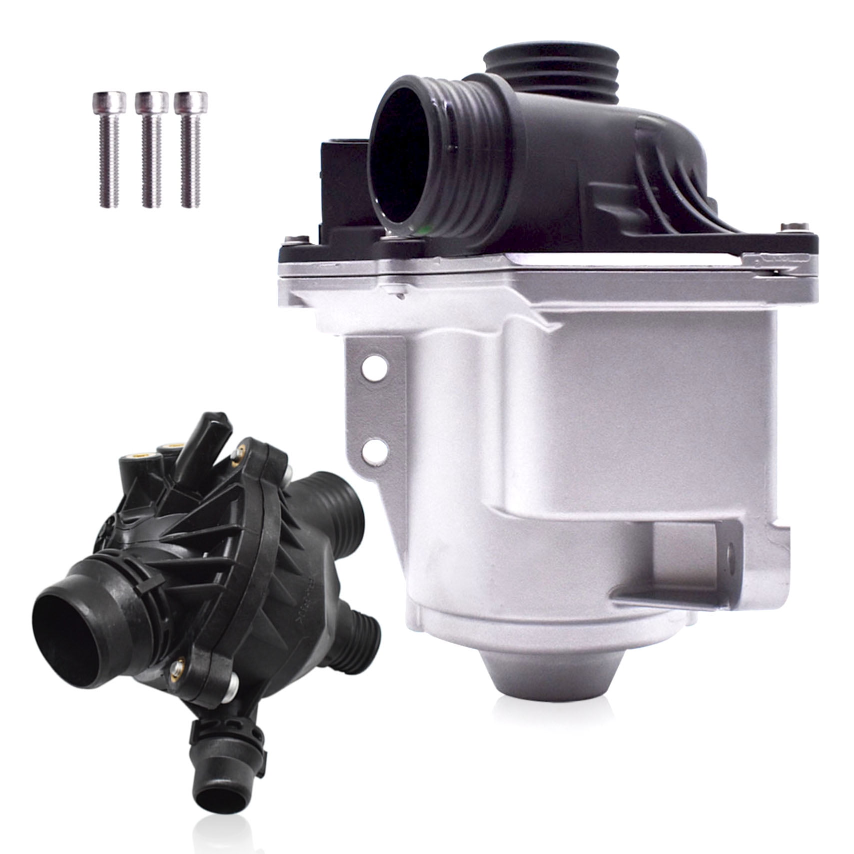 LABLT Electric Engine Water Pump W/ Thermostat For BMW N54 N55 3.0L ...