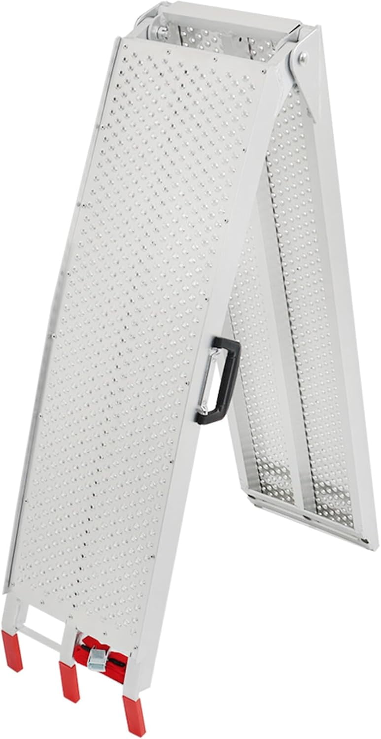 LABLT Foldable Aluminum Loading Ramp with Handle 7.5FT x 11in 2250mm x ...