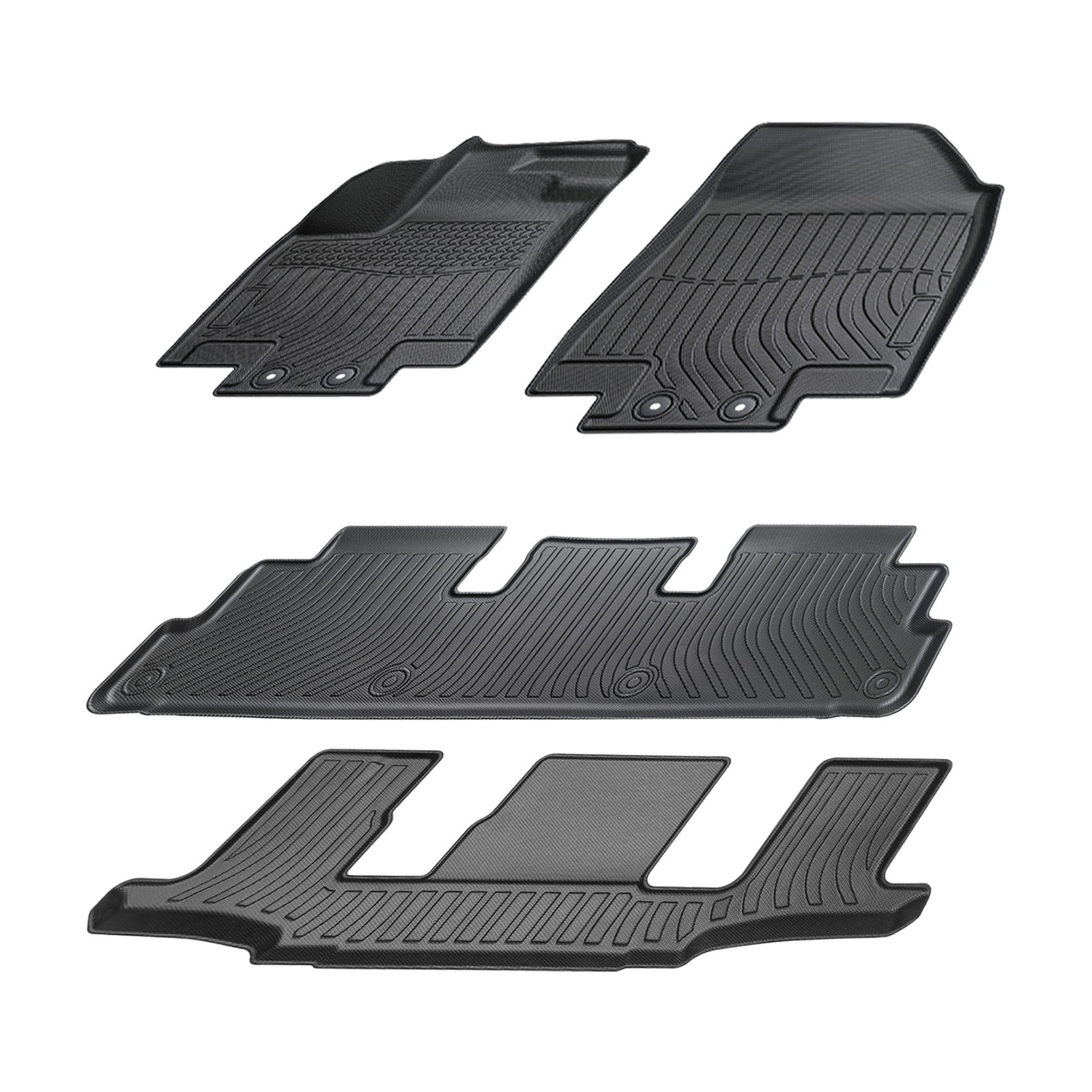 LABLT For Nissan Pathfinder 7 Seats/Infiniti QX60 22-2025 Blk Rows 4PCS ...