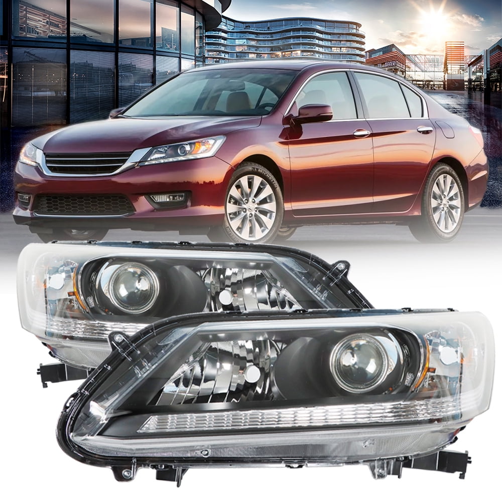 LABLT Headlight Assembly Replacement for 2013-2015 Honda Accord Projector Headlight without DRL ...